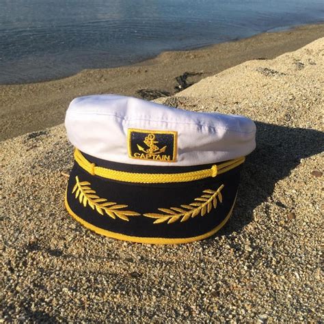 White Captain Hatcaptain Hat T For New Boat Ownerfirst Mate Hat