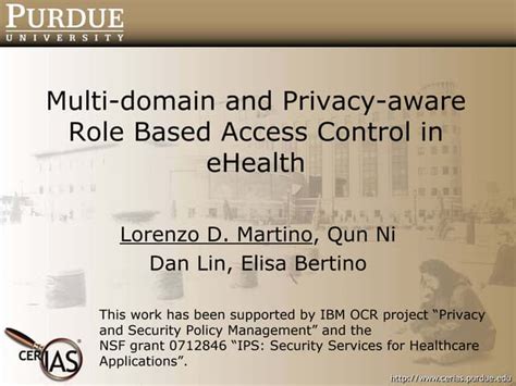 Multi Domain And Privacy Aware Role Based Access Control In Ehealth Pdf