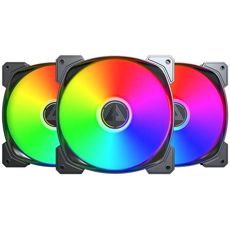 Montech Hp140 Pwm Argb Fan 3 Pack 140mm Black