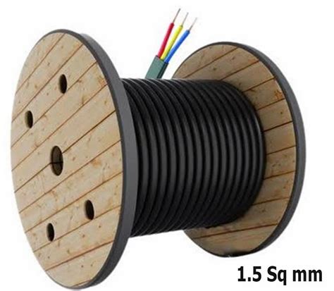 Wire Material Copper Norvell 1 5 Sq Mm Submersible 3 Core Flat Cable