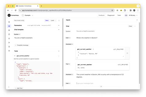 Tool Calling In Editor Humanloop Docs