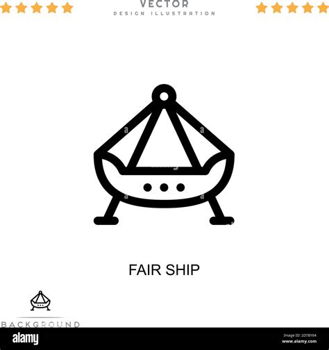 Fair Ship Icon Simple Element From Digital Disruption Collection Line