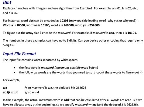 Solved Example If Your Input File Contains Ddd Aa Aab Abc Cb