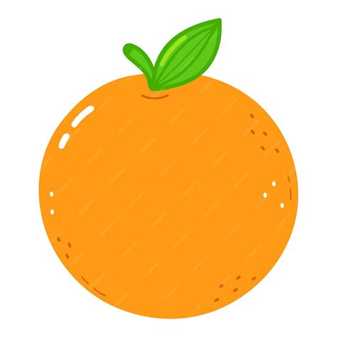 Premium Vector Cute Funny Orange Fruit Character