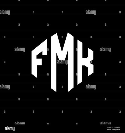 Fmk Letter Logo Design With Polygon Shape Fmk Polygon And Cube Shape