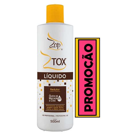 Botox Zap Ztox Líquido Redutor Selagem Btox Liss Btx Liso 500ml