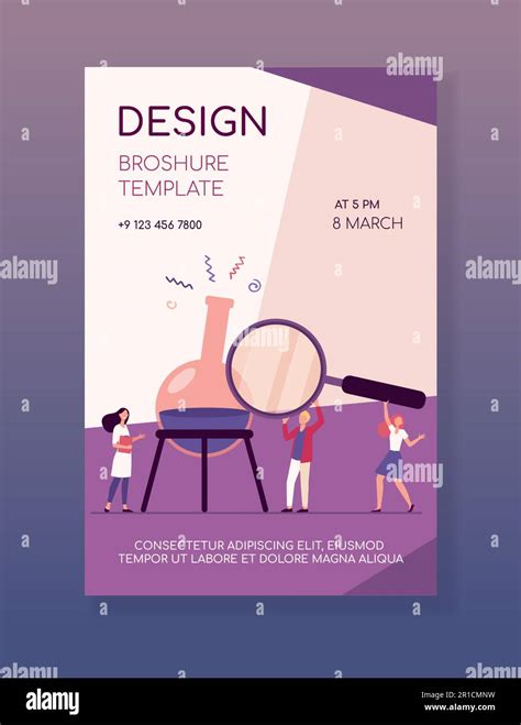 Tiny Scientist Examining Solution In Flask Stock Vector Image And Art Alamy