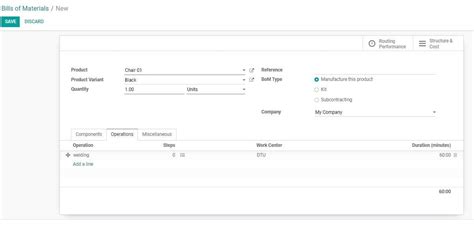 Bill Of Materials Odoo 14 Enterprise Edition Book Manufacturing