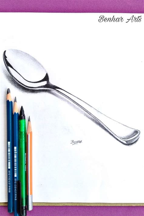 How To Draw A Spoon