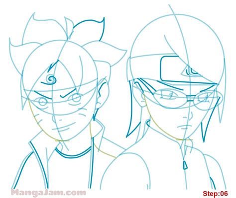 How To Draw Boruto And Sarada From Naruto Mangajam Artofit