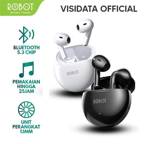 Jual Robot Tws Wireless Earphone Flybuds T Original Bt True Wireless Shopee Indonesia