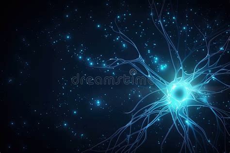 Elegant And Beautiful Abstract Background Representing Neurons And Neural Connections