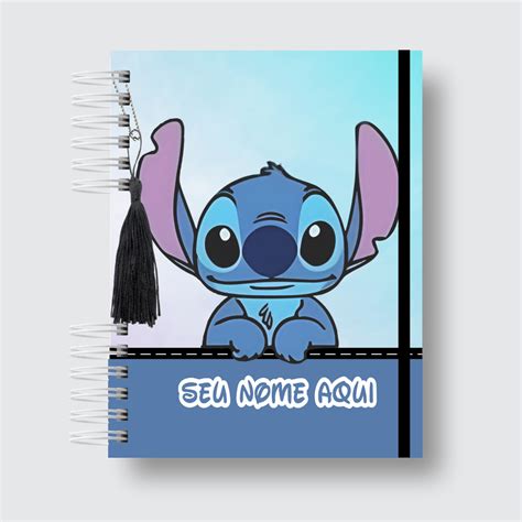 Agenda Personalizada Ou Stitch Capa Seu Nome Shopee Brasil
