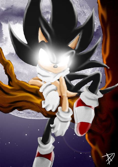 Dark Sonic In The Night Sonic The Hedgehog Photo 16492534 Fanpop