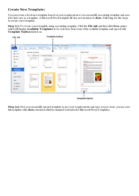 SOLUTION Microsoft Word Tutorial On Using Templates Studypool