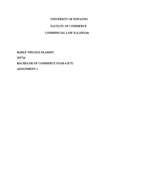 Assignment 1 Download Free Pdf Indemnity Insurance