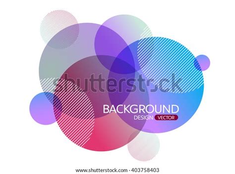Abstract Geometric Round Circle Shapes Design Stock Vector Royalty