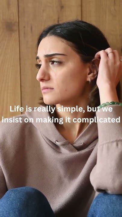 Life is really simple, but we insist on making it complicated - YouTube