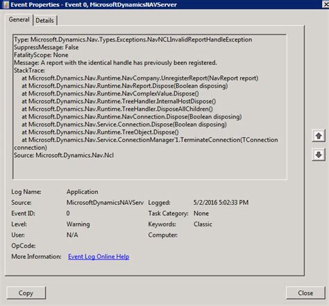 Errors That Crashed NAV Server Mibuso