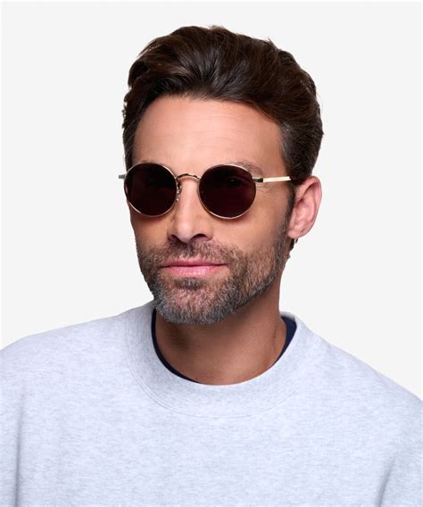 Round Frame Sunglasses Mens