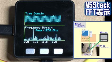 M5stack Basic Fft表示 画面ちらつき防止 Analogread使用。 Youtube