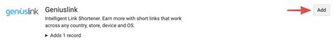 Geniuslink Service DNSimple Help