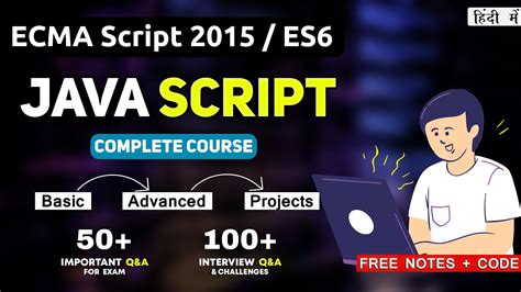 ECMAScript 2015 / ES6 JavaScript Tutorial | JavaScript Tutorials for Beginners in Hindi | CSS ...