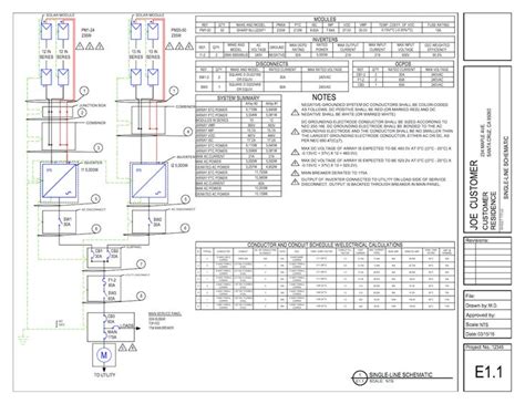 Solar Single Line Diagrams Are Included In Our Permit Packages Single
