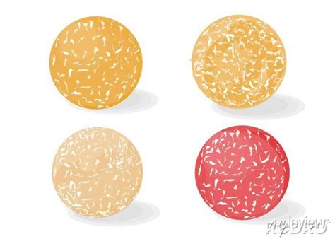 Coconut Nariyal Laddu Indian Sweets Or Mithai Food Vector Wall