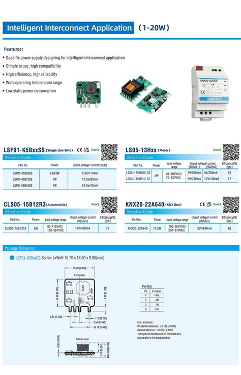 Mornsun Ls03 13b05r3 Compact Acdc Power Supply For Smart Home