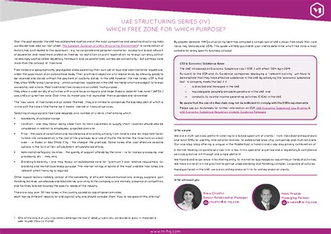 Uae Structuring Series Iv Which Free Zone For Which Purpose 7 Over