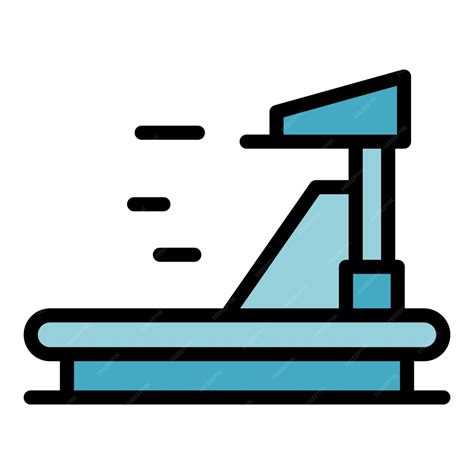Premium Vector Treadmill Icon Outline Vector Sport Doctor Medical Man Color Flat