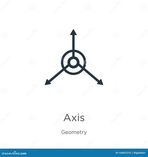 Axis Icon Vector Sign And Symbol Isolated On White Background A