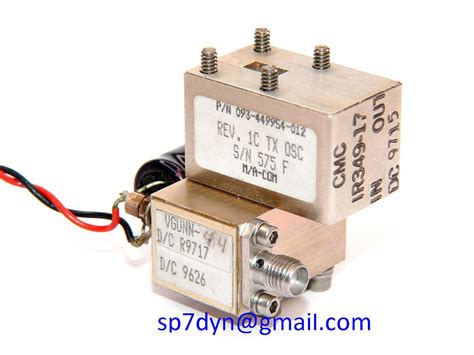 38ghz Gunn Diode Oscillator Isolator 44vdc Sp7dyn