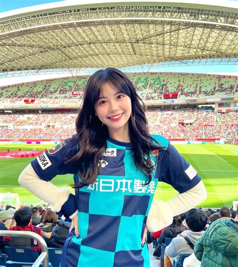 加藤愛梨さんのインスタグラム写真 加藤愛梨instagram「⚽️ ️‍🔥 白熱した試合、一体感のある応援に感激、、、 初めてのj