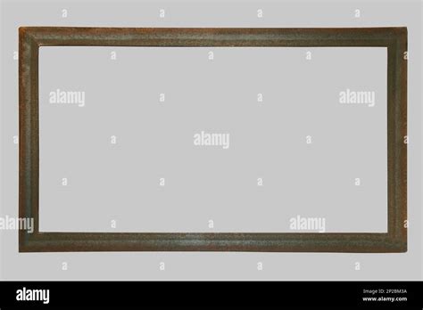 Rusted Metal Metallic Old Textured Iron Rusty Photo Frame Border Stock
