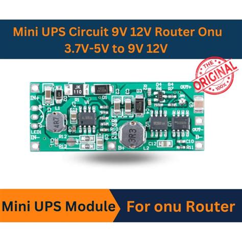 Mini UPS Circuit V V Router Onu V V To V V Converter Boost Step Up Using Li Lon LiPo
