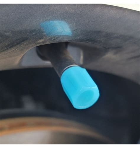 야광 타이어 마개 공기 주입구 에어 캡 블루 4개 세트 공기압 차 자동차 밸브캡 휠 축광 바람 구찌 벨브캡 티몬