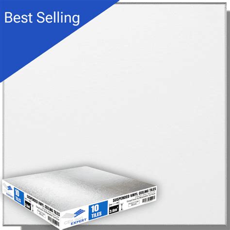 Ceiling Expert Suspended Easyclean Wipeable Ceiling Tiles 595mm X 595m