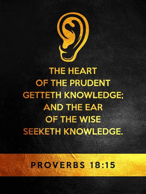 Proverbs 1815 Bible Verse Wall Art Mixed Media By Ab Concepts