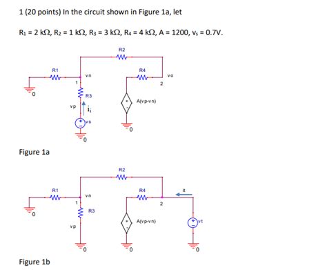 Solved 1 20 Points In The Circuit Shown In Figure 1a Let