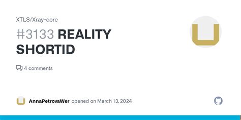 Reality Shortid · Issue 3133 · Xtlsxray Core · Github