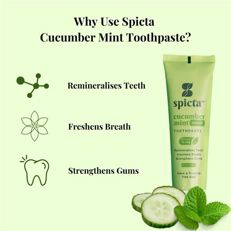 Spicta Cucumber Mint Toothpaste With Himalayan Pink Salt Powered By