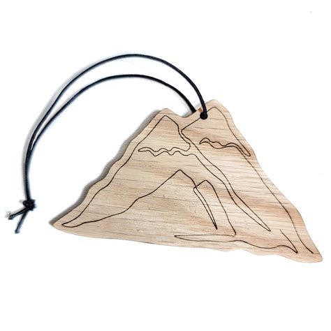 Mountain Wood Diffuser Natural Air Freshener Ornament Etsy