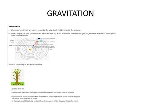 SOLUTION Gravitation Ppt Studypool