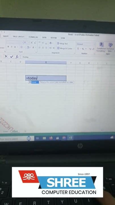 See Current Date In Excel🤓🥳🔥👈trendingshorts Viral Viralshort