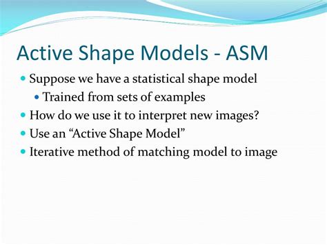 Ppt Face And Facial Feature Tracking Asm Aam Clm Powerpoint