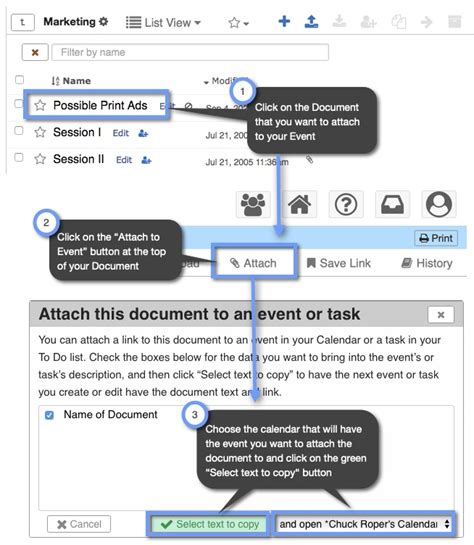 How Can I Attach A Document To An Event Keepandshare Support Support Portal