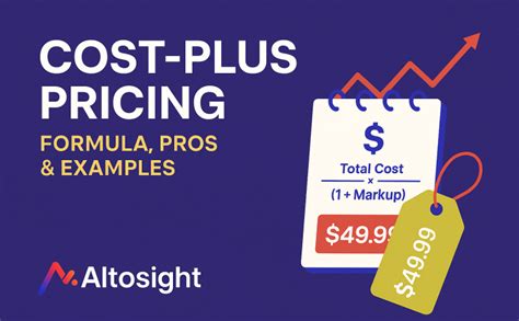 What Is Cost Plus Pricing Strategy Formula And Examples Altosight
