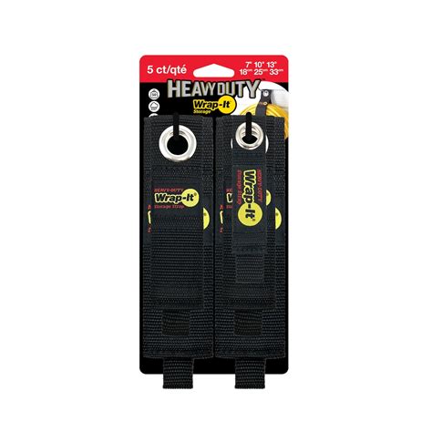 Wrap It Storage Heavy Duty Wrap It Storage Straps Assorted 5 Pack